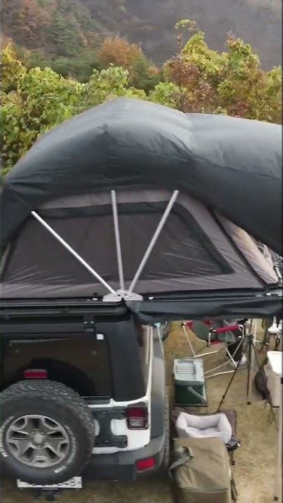 노지캠핑⛰ 지프 랭글러 루프탑 텐트 차박 Youtube