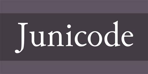 Junicode Font