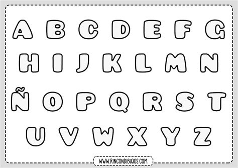 Letras Del Abecedario Para Colorear Laminas Gratis
