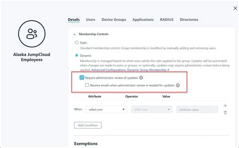 Configure Dynamic User Groups Jumpcloud