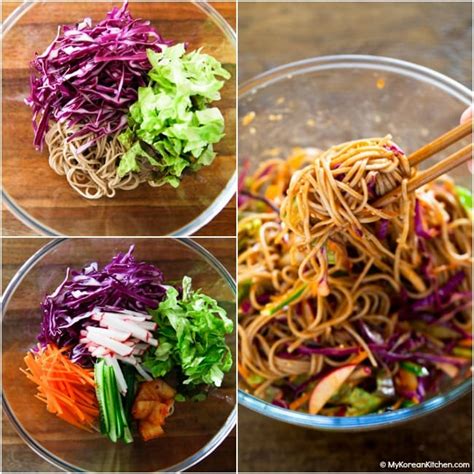 Bibim Guksu Korean Cold Noodle Salad My Korean Kitchen
