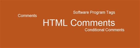 HTML Code Always Use Comments For Detailed Explanation Used As Reference For The Programmer