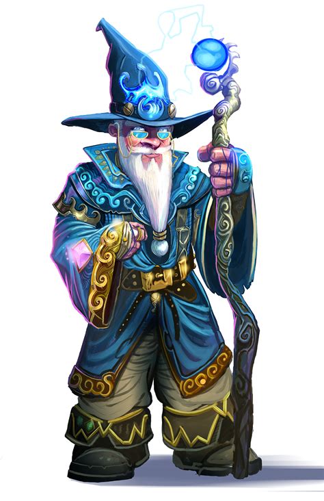 Joël Séguin Dwarf Wizard Concept Art