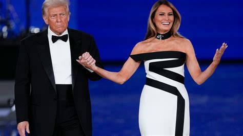 Melania Trump Ball Gown What Dress Did She Wear Last Night Nbc