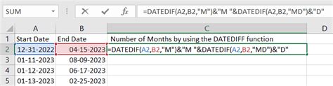 Calculate Number Of Months Between Two Dates In Excel Easy Formulas