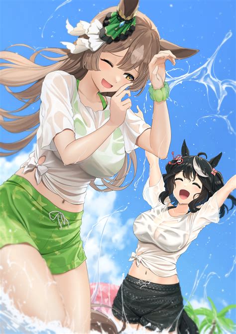 Satono Diamond And Kitasan Black Umamusume Drawn By Hukahito Danbooru