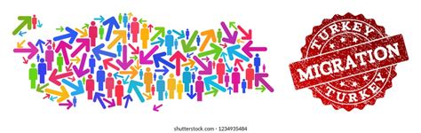 Migration Map Arrows Stock Vectors And Vector Art Shutterstock