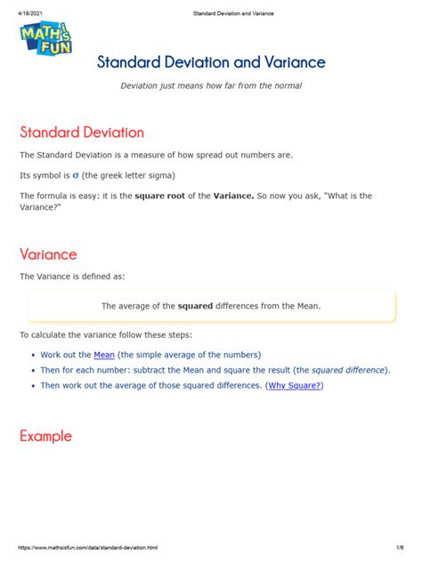 2 3 standard deviation and variance pdf standard deviation variance