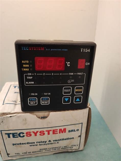 Tecsystem T154 Electric Temperature Protection Relay Ebay