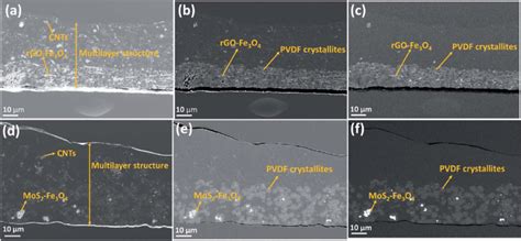 Sem Micrographs Of The Multilayered Films Cross Section Embedded In