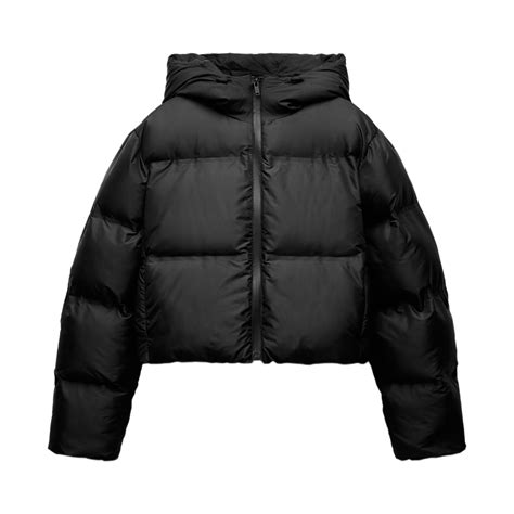 W 자라 워터 리펠런트 퍼퍼 아노락 블랙 Zara Kream