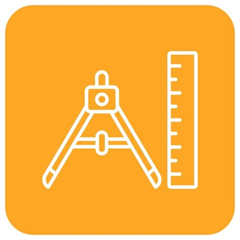 Premium Vector Geometry Tools Vector Illustration Style