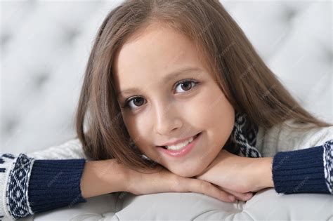 Premium Photo Portrait Of Cute Girl Posing