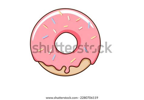 Pink Donut Drawing Image Cartoon Png Stock Illustration Shutterstock