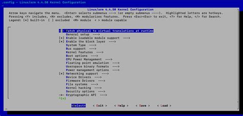 Kernel Configurator Used By Invoking Menuconfig Within The Kernel R Download Scientific