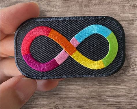 Autism Acceptance Infinity Loop Patch Autism Awareness Embroidered