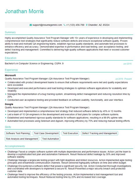 Top 10 Questions For Quality Assurance Test Program Manager Qa Assurance Test Program Manager