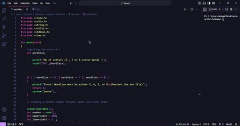 Mohammed Irfan B On Linkedin Programming Cprogramming Wordlegame