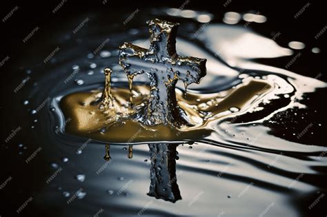 기독교 종교의 십자가 예수 그리스도와 하나님의 믿음 서명 교회와기도 종교와 부활의 모양에 신성한 상징의 십자가 종교와 부활은 테마를 믿습니다 프리미엄 사진