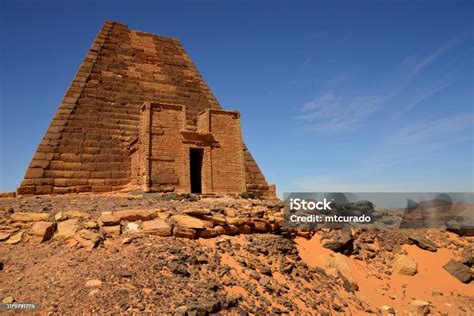Meroe Pyramids Nubian Tombs In The Sahara Desert Unesco World Heritage