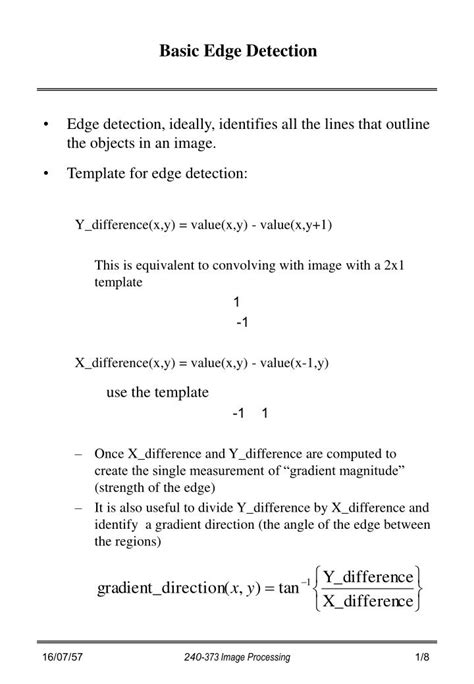 Ppt Basic Edge Detection Powerpoint Presentation Free Download Id 1804045