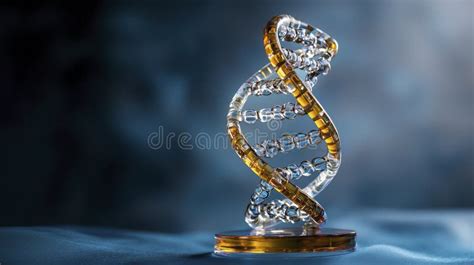 Dna Model Showcase Science Lab 3d Representation Modern Environment