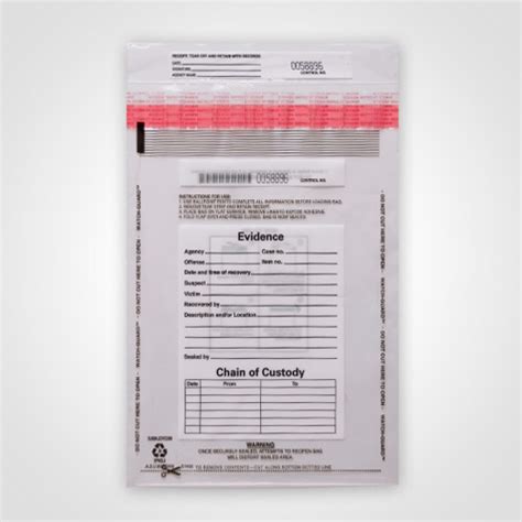 Law Enforcement Evidence Bags Preserve All Evidence