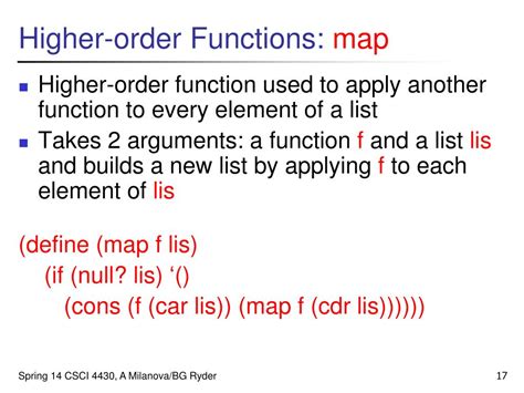 Ppt Functional Programming With Scheme Recursive Functions And Higher Order Functions