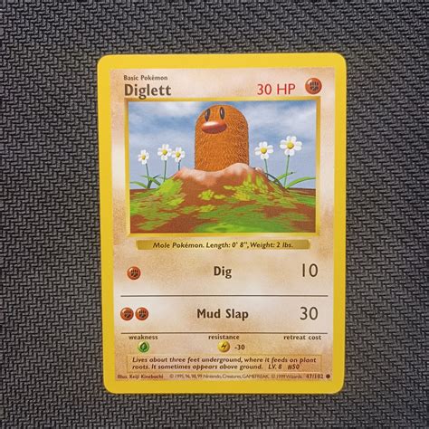 Diglett 47 102 Shadowless Base Set Pokemon Mp La Paz County Sheriffs Office