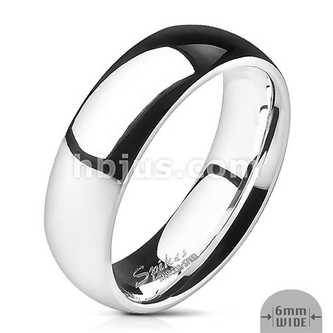 316l Stainless Steel Glossy Mirror Polished Stackable Traditional