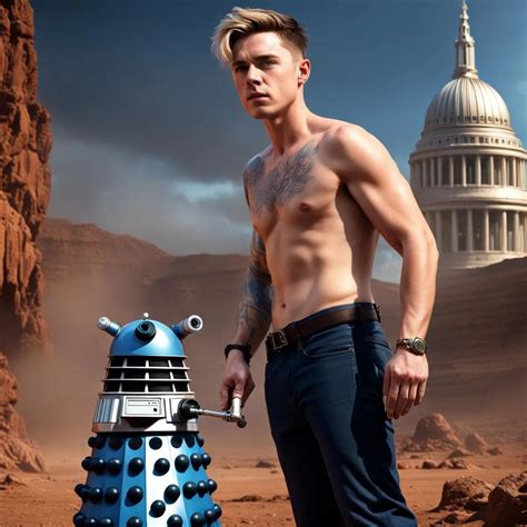 A Dalek Sneaks Up On Jesse Mccartney By Truecalling On Deviantart
