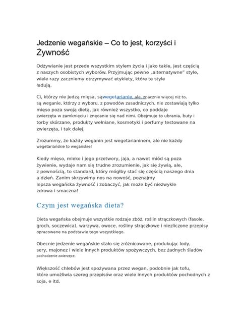 Dieta Wegańska Pdf