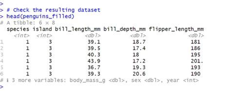 dealing with missing values in r the data hall