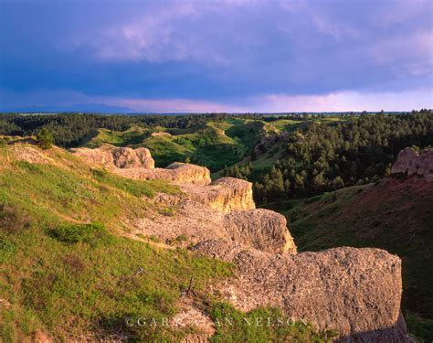 Bluffs And Cliffs In Nebraska Badlands Chadron State Park Nebraska