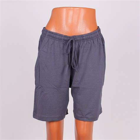 Мъжки сиви къси панталонки за сън от мек памук Модели Апликации Дом