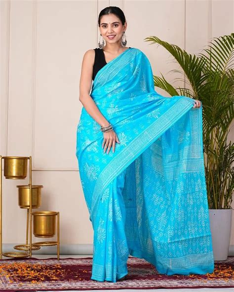 Printed Cotton Saree At Rs 675 Mahadev Nagar Jaipur Id 2854233508962