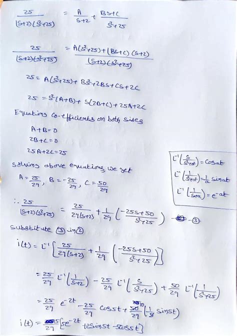 Solved Please Verify This Manual Solution About Laplace And Chegg Com