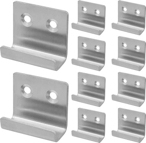 Louzago 10 Pcs Wall Hanger Stainless Steel Wall Mount Brackets Hook