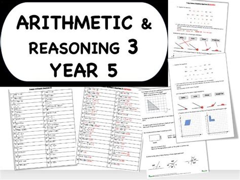 Year 5 Arithmetic And Reasoning Questions 3 Teaching Resources