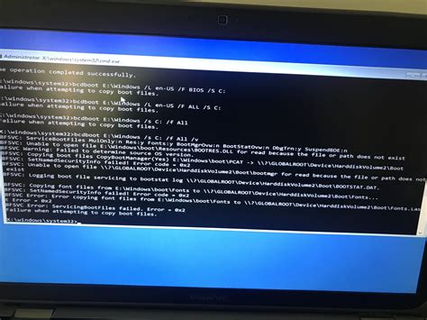 Failed To Copy Boot Files Windows Forums