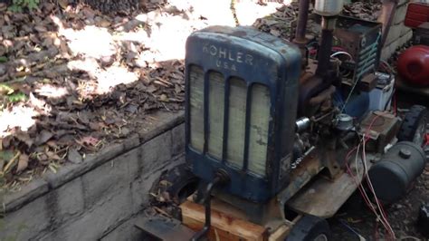 1965 Kohler Electric Plant Generator Set, repaired and back in service - YouTube