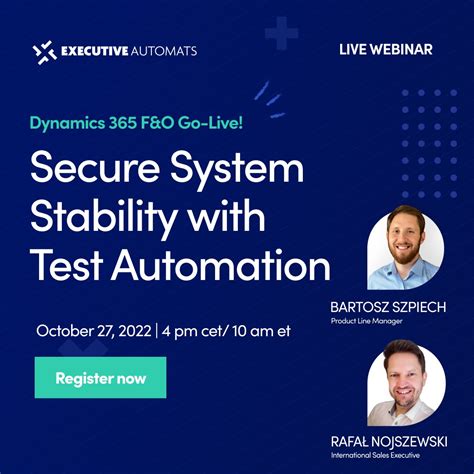Executive Automats On Linkedin Webinar Dynamics 365 Fando Go Live