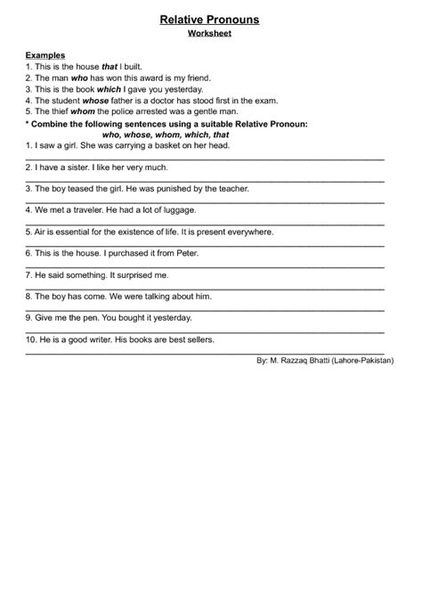 93 Free Defining Non Defining Clauses Worksheets