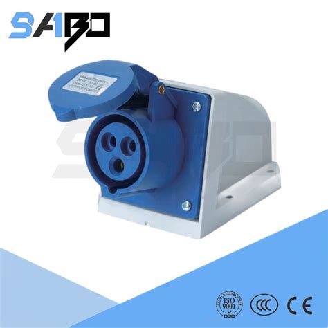 Industrial Waterproof Socket Ip44 Male Female Connector Aviation Plug Socket Open Socket 3 Core