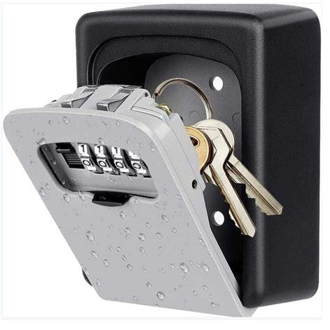 Caja De Seguridad Para Llaves De Pared Con Código De 4 Dígitos Alta Seguridad Resistente Al