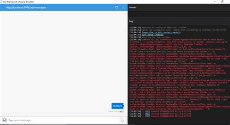 Not Receiving Response From Bot Emulator · Issue 359 · Microsoft