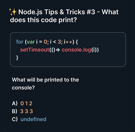 Nodejs Javascript Tipsandtricks Webdevelopment Codingchallenge