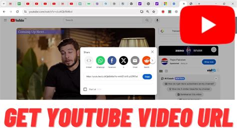 How To Get a YouTube Video URL Link | Easily Copy Video URL - YouTube