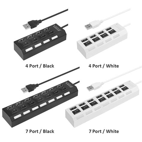 Multi Usb Hub 480mbps High Speed Usb 2 0 Adapter E Vicedeal