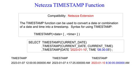 Mastering Netezza Date Functions Software Connecting All Databases